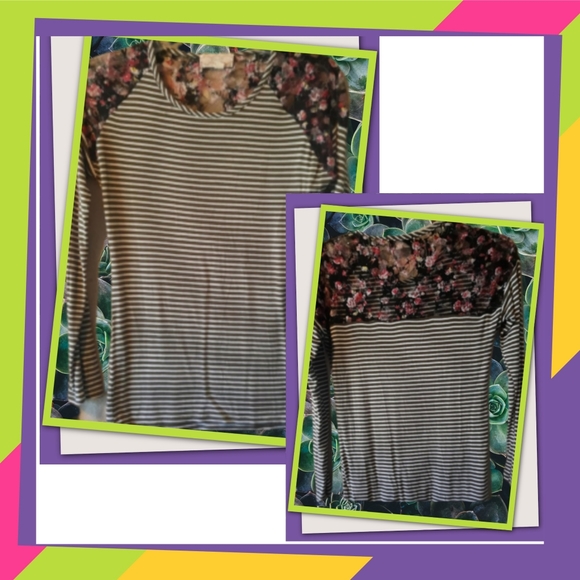 Pink Rose | Tops | 2 For Mixed Media Shirt | Poshmark